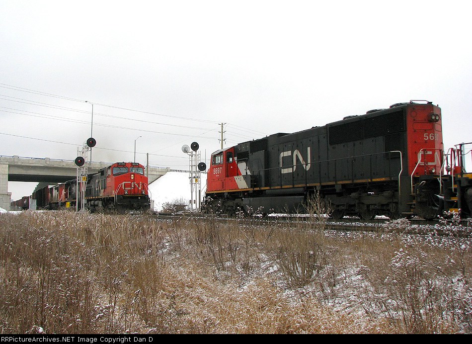 CN #393 meets #338 at Chinguacousy Rd